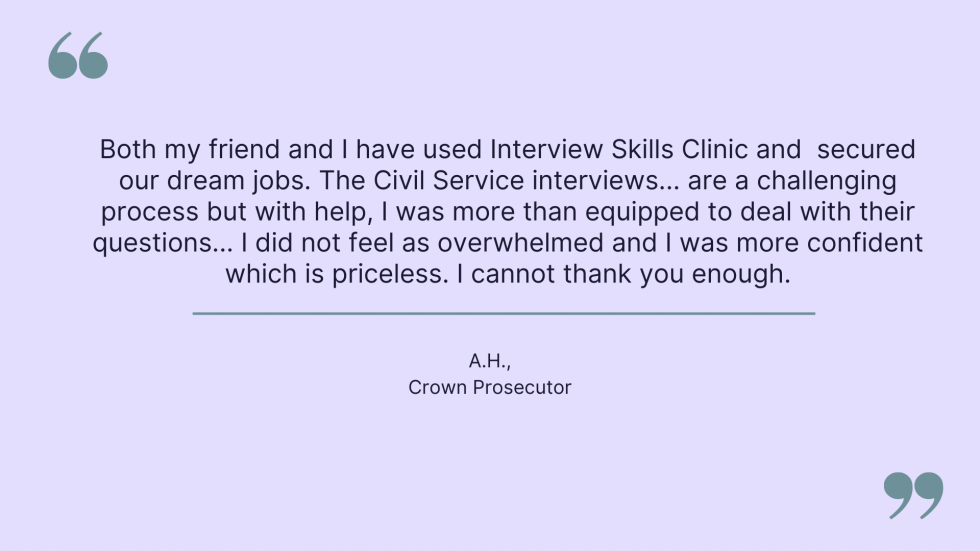 Civil Service Competency Interview Coaching | Interview Skills Clinic